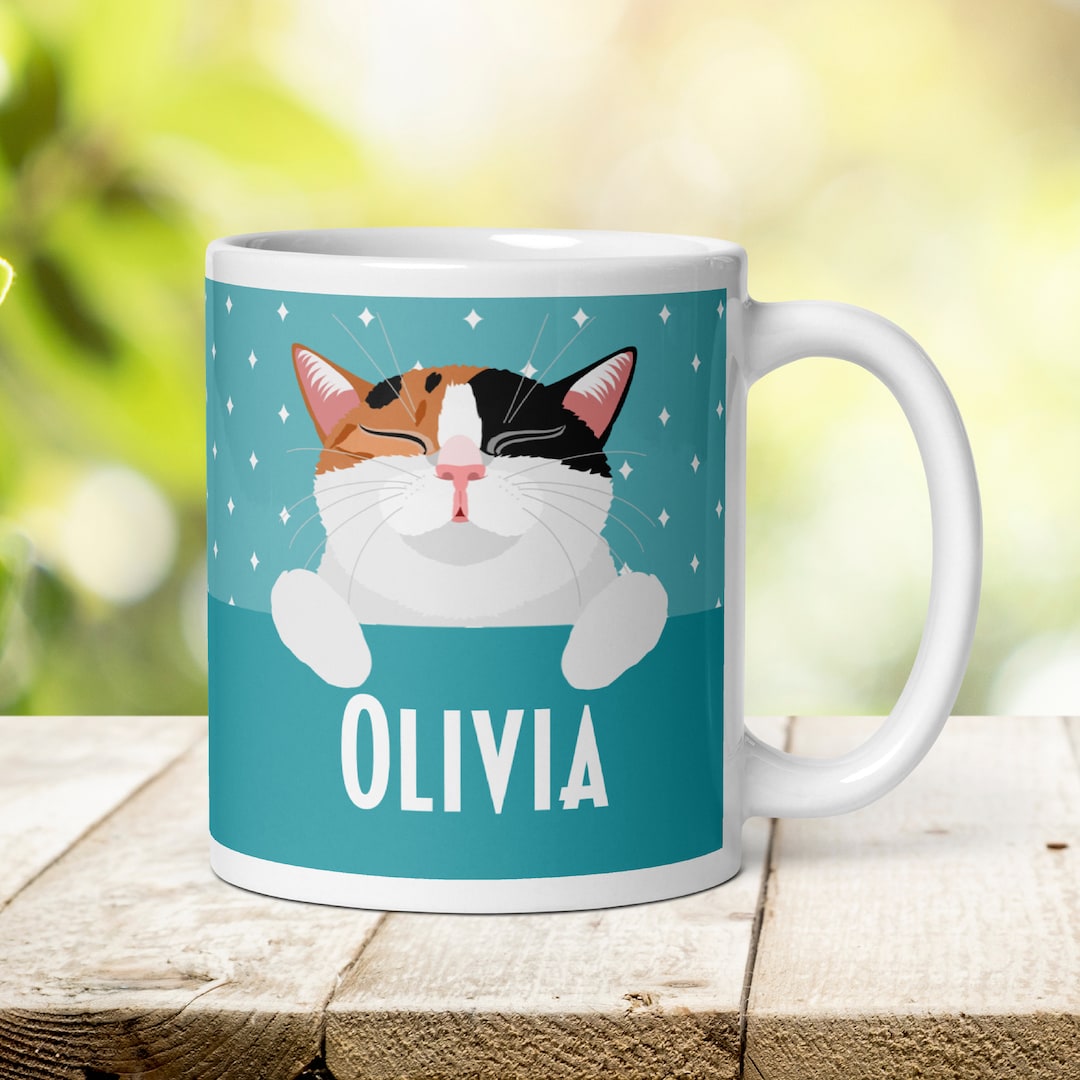 Custom Calico Cat Mug Personalised Cat Mug Calico Cat Mug - Etsy