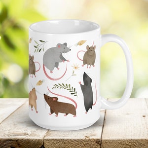 Cute Rat Mug, Pet Rat Owner Coffee Cup (11oz or 15oz) - Etsy UK