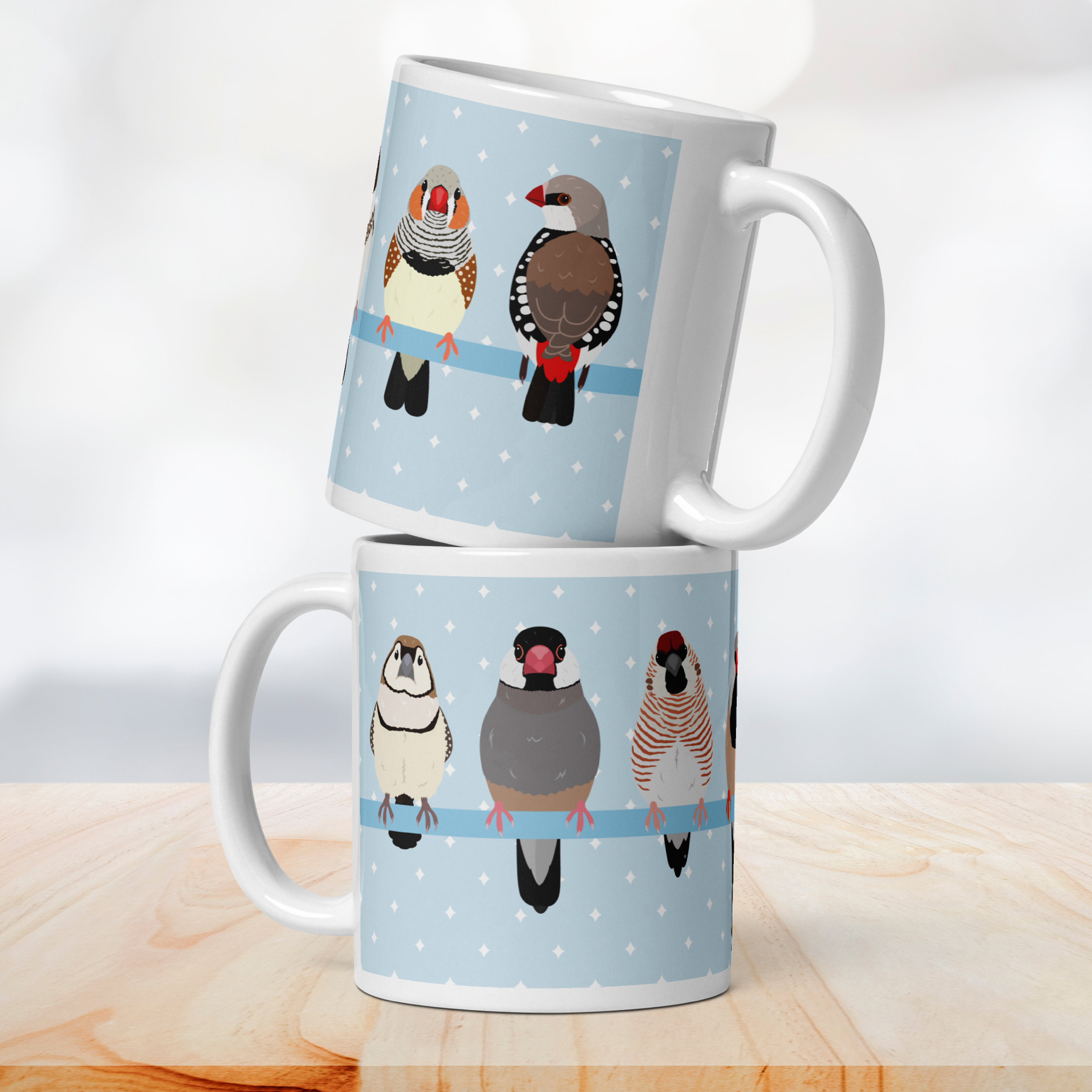 Bird Mug Finch Coffee Mug Ceramic Bird Mug Bird Decor - Etsy