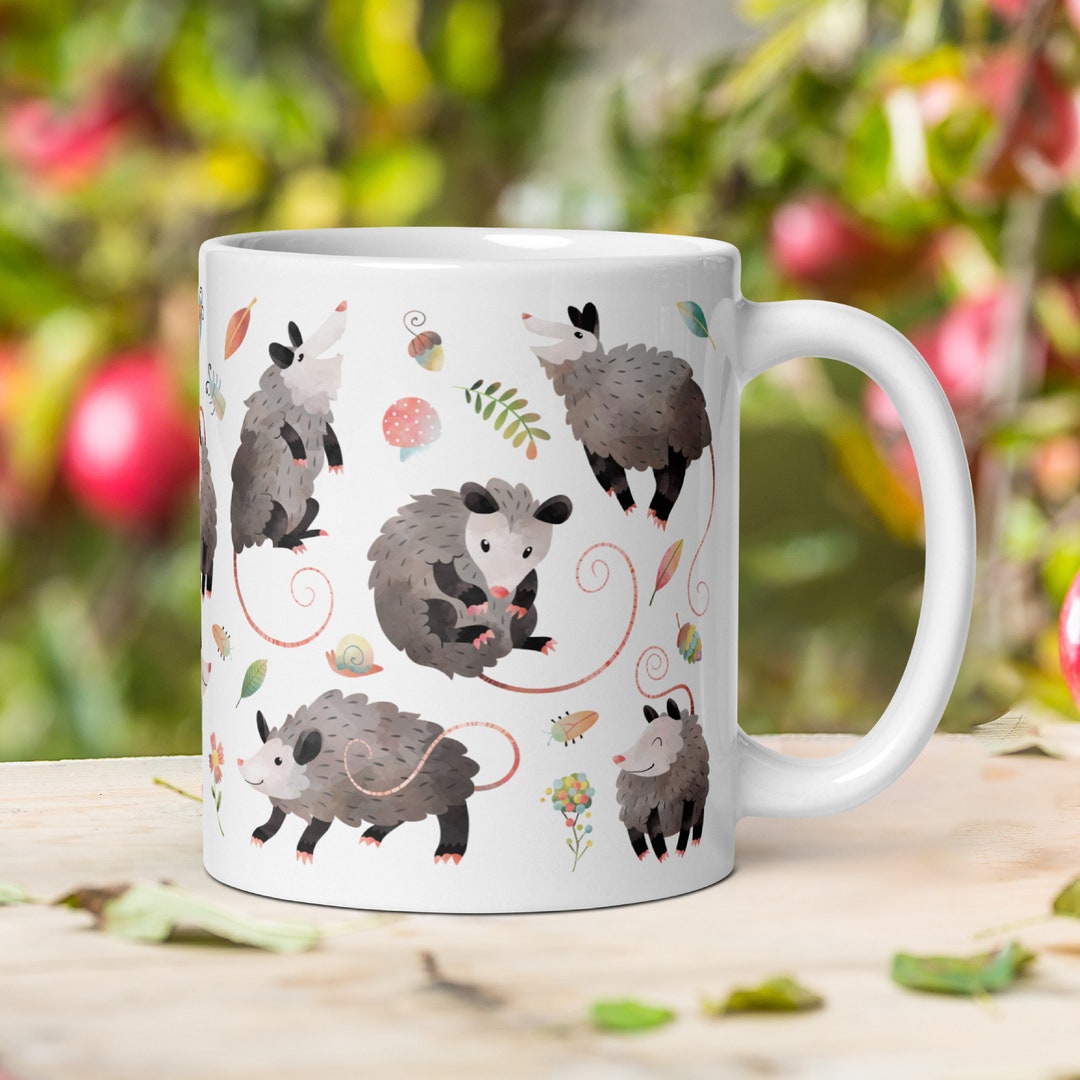 Possum Mug, Cute Possum Mug, Opossum Mug, Opossum Gift, Possum Lover ...