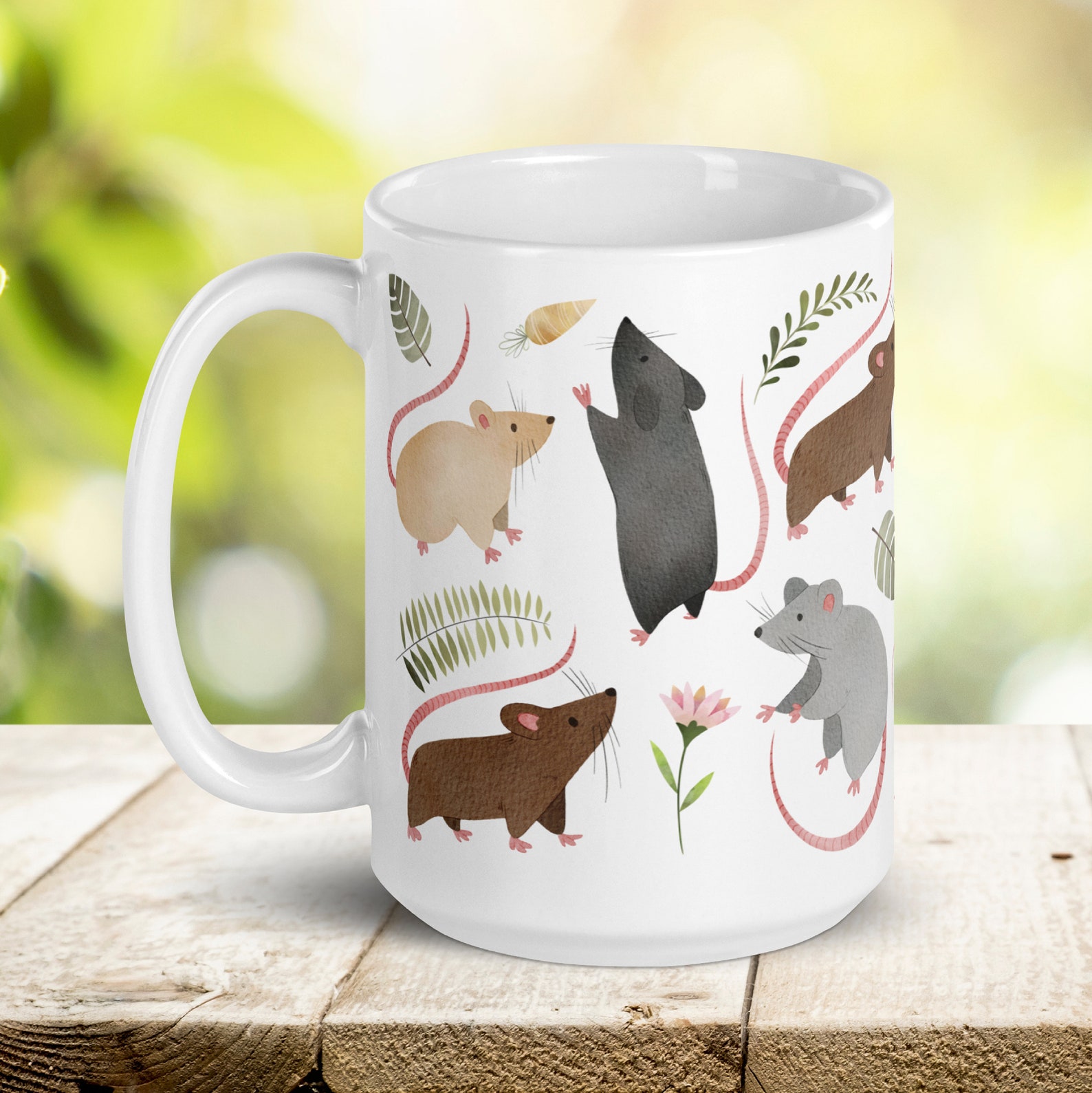 Cute Rat Mug, Pet Rat Owner Coffee Cup (11oz or 15oz) - Etsy UK
