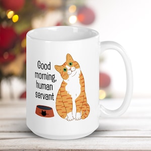 Ginger Cat Mug, Orange Tabby Cat Gift, Gift From the Cat, Funny Cat ...