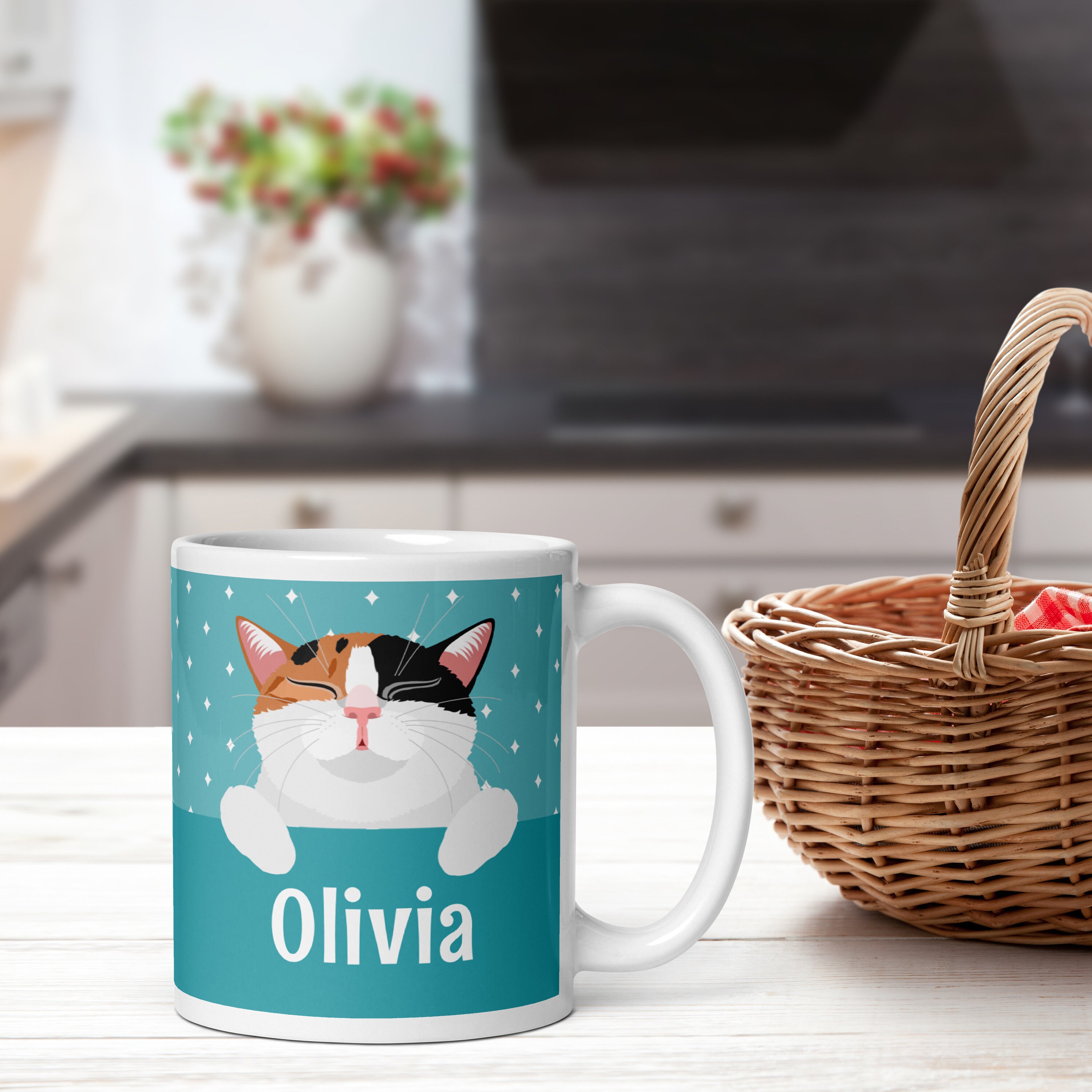 Custom Calico Cat Mug Personalised Cat Mug Calico Cat Mug - Etsy