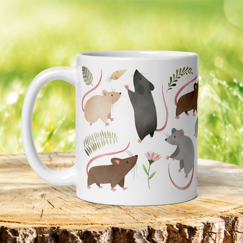 Cute Rat Mug, Pet Rat Owner Coffee Cup (11oz or 15oz) - Etsy UK