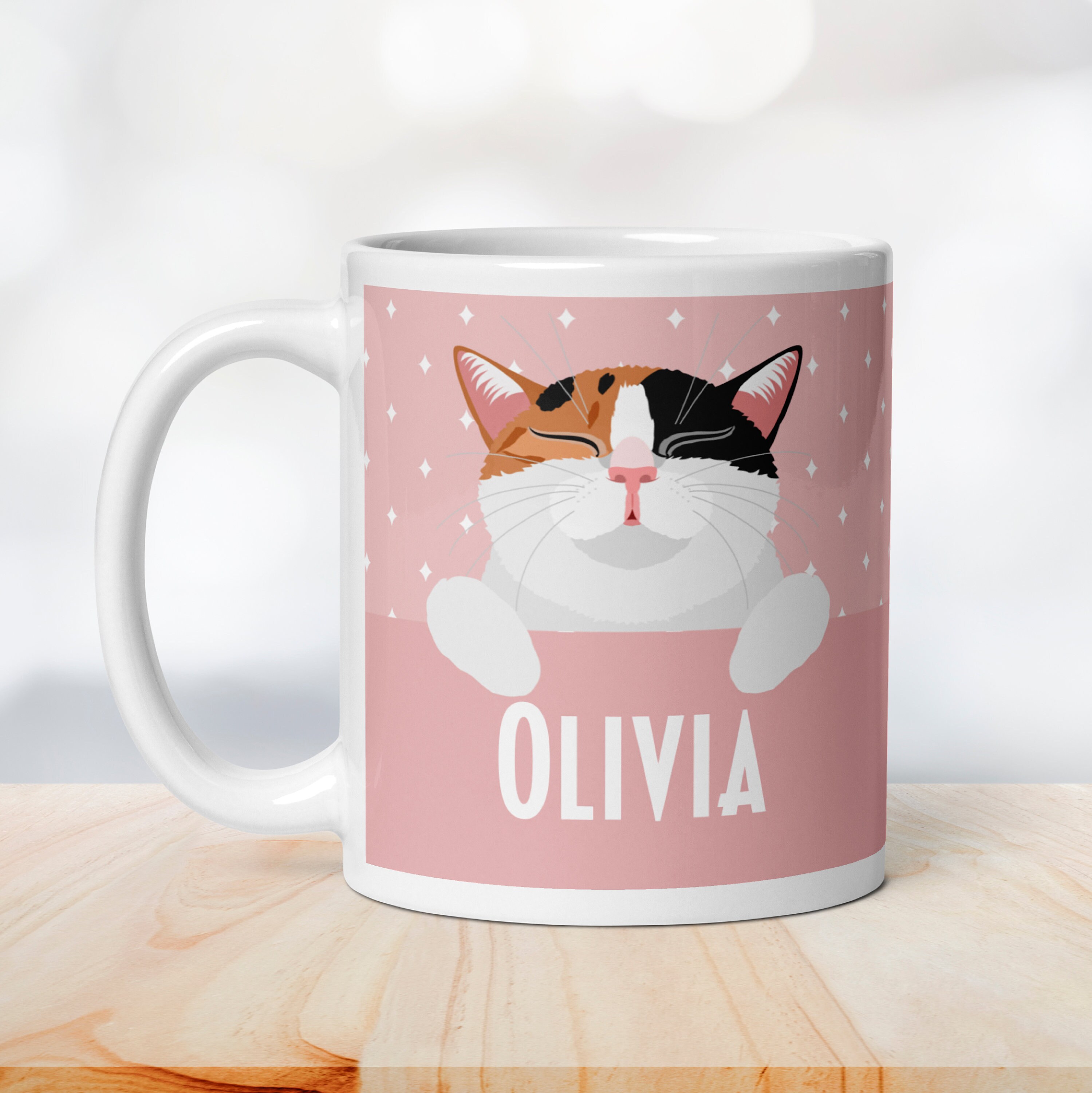 Custom Calico Cat Mug Personalised Cat Mug Calico Cat Mug - Etsy