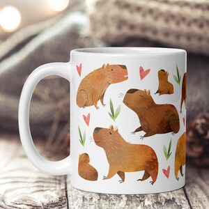 Capybara Mug, Cute Animal Mug, Capybara Coffee Cup, Capybara Lover Gift ...