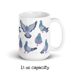 Pigeon Mug, Pigeon Gift, Bird Nerd, Novelty Mug, Pigeon Lover, Wood ...