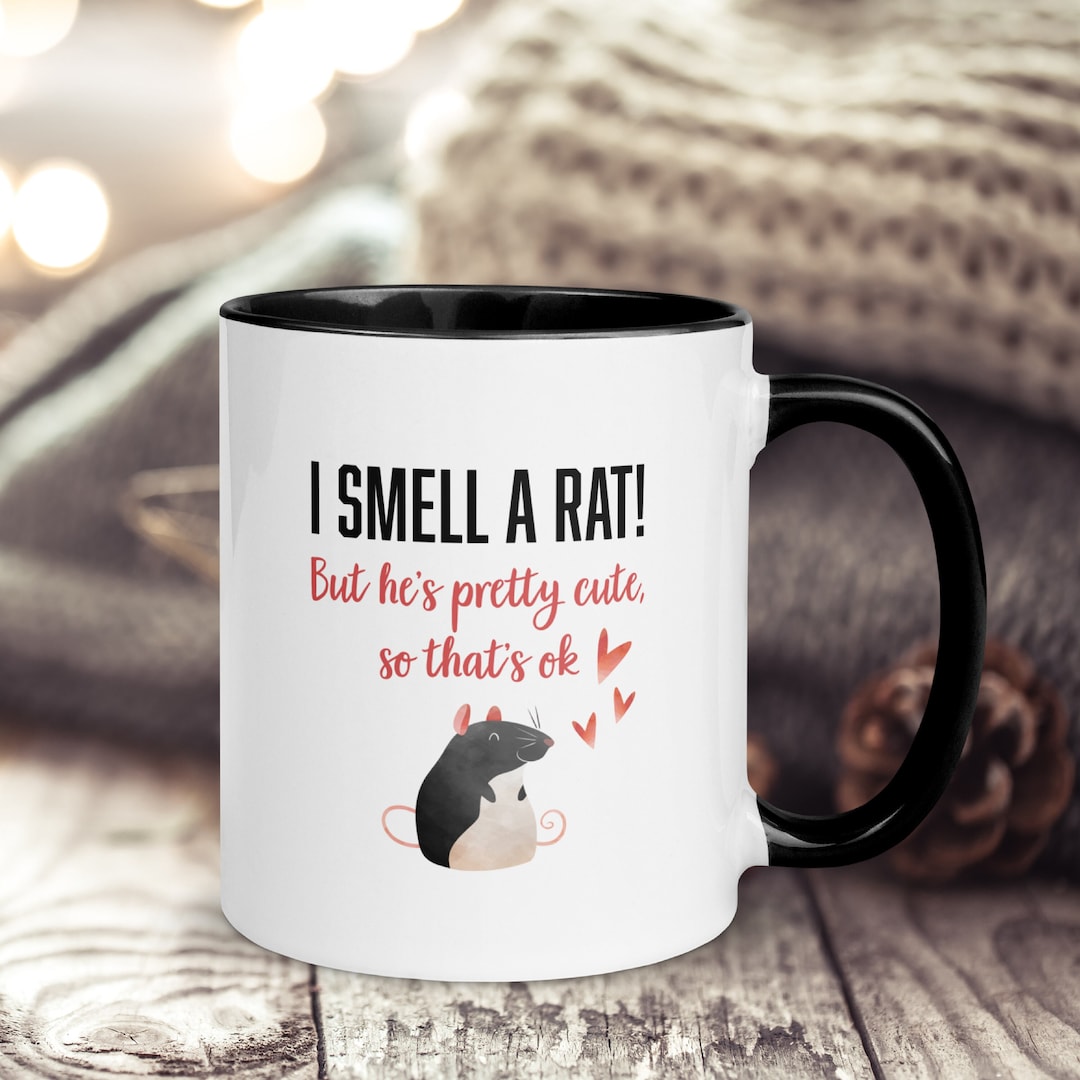 Funny Rat Mug, Cute Coffee Cup for Rat Lovers, Gift for Rat Owners ...