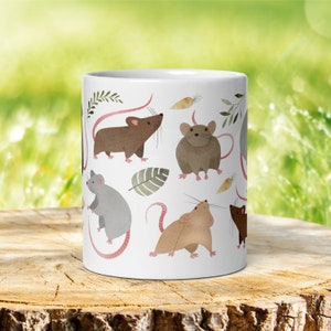 Cute Rat Mug, Pet Rat Owner Coffee Cup (11oz or 15oz) - Etsy UK