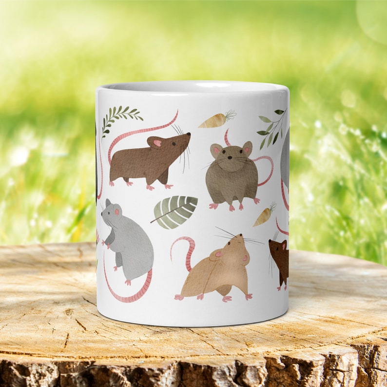 Cute Rat Mug, Pet Rat Owner Coffee Cup (11oz or 15oz) - Etsy UK