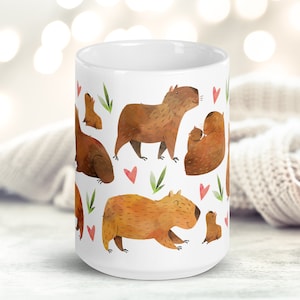 Capybara Mug, Cute Animal Mug, Capybara Coffee Cup, Capybara Lover Gift ...