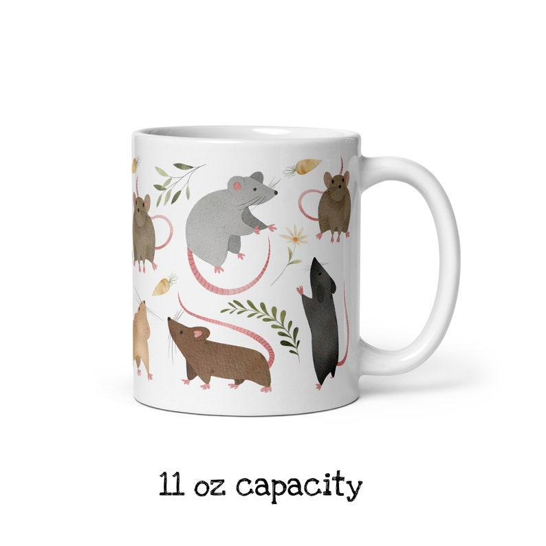 Cute Rat Mug, Pet Rat Owner Coffee Cup (11oz or 15oz) - Etsy UK