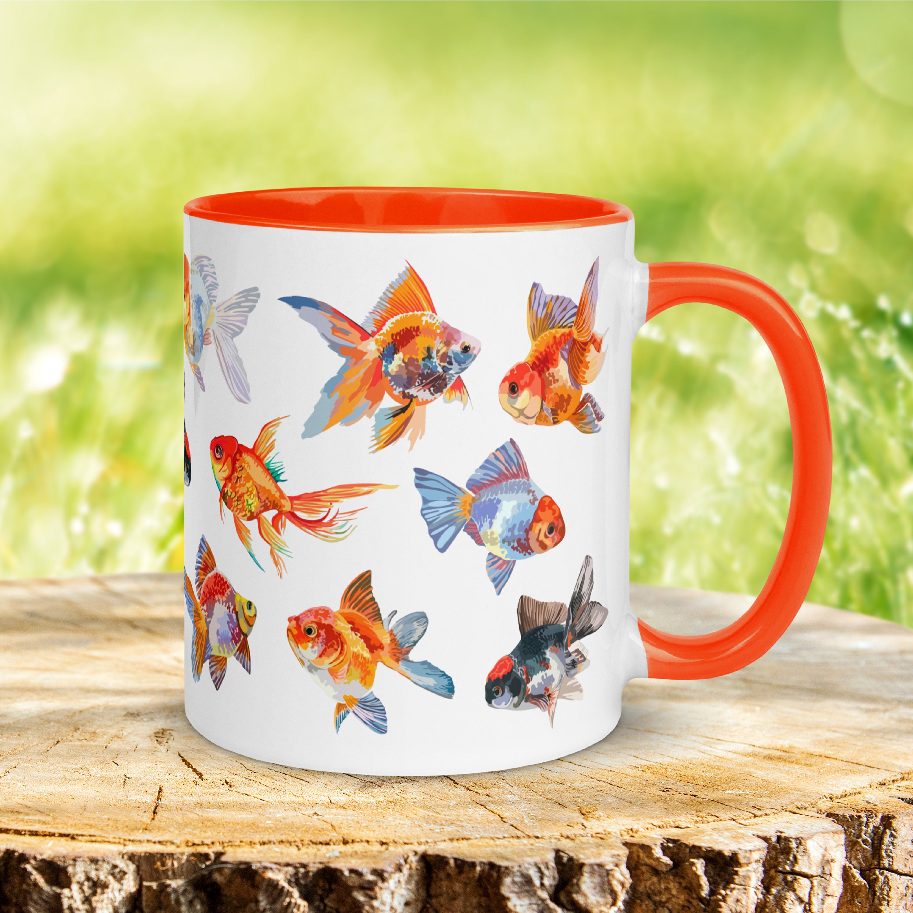 Goldfish Mug, Fish Gift, Fish Coffee Cup, Pretty Fish Mug, Fancy ...