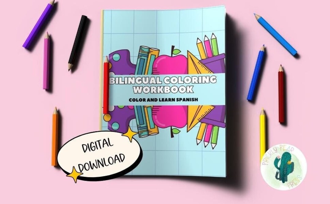 Bilingual Coloring Work Book: Learn Spanish and English With Fun ...
