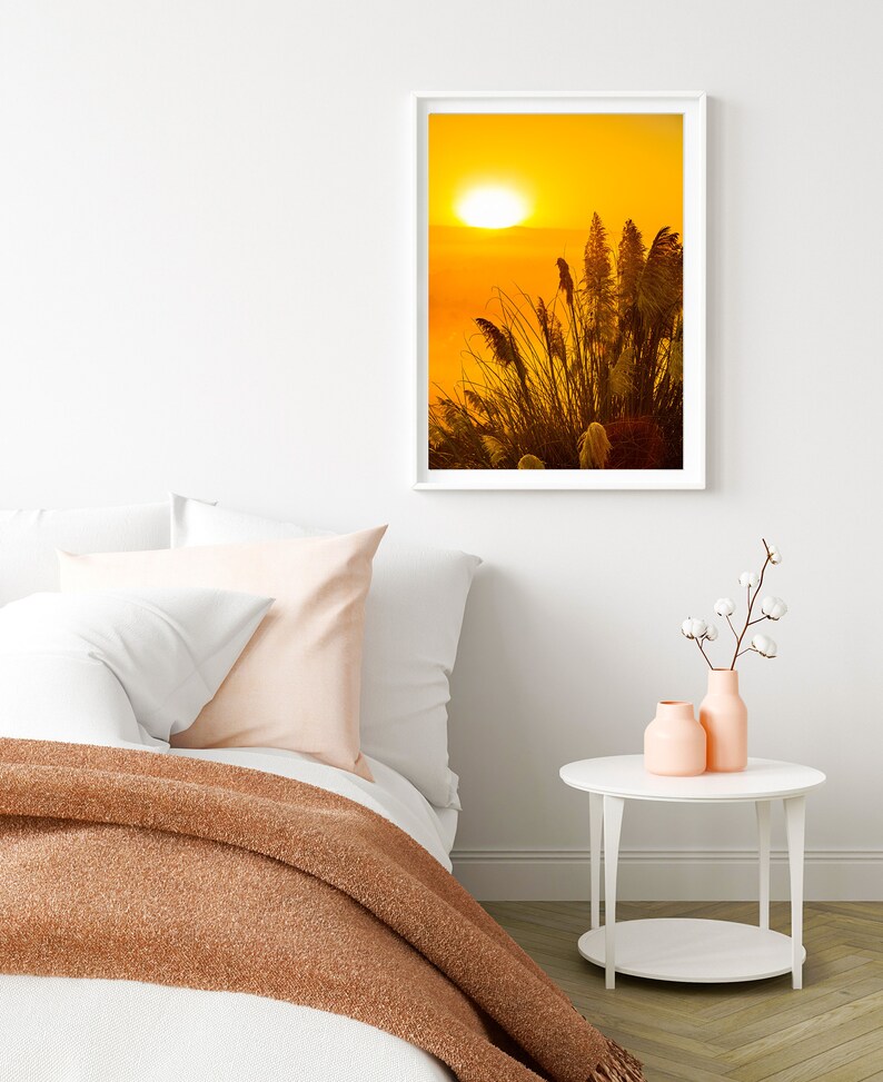 Digital Download Golden Sunrise Vertical Pretty Wall Decor | Etsy