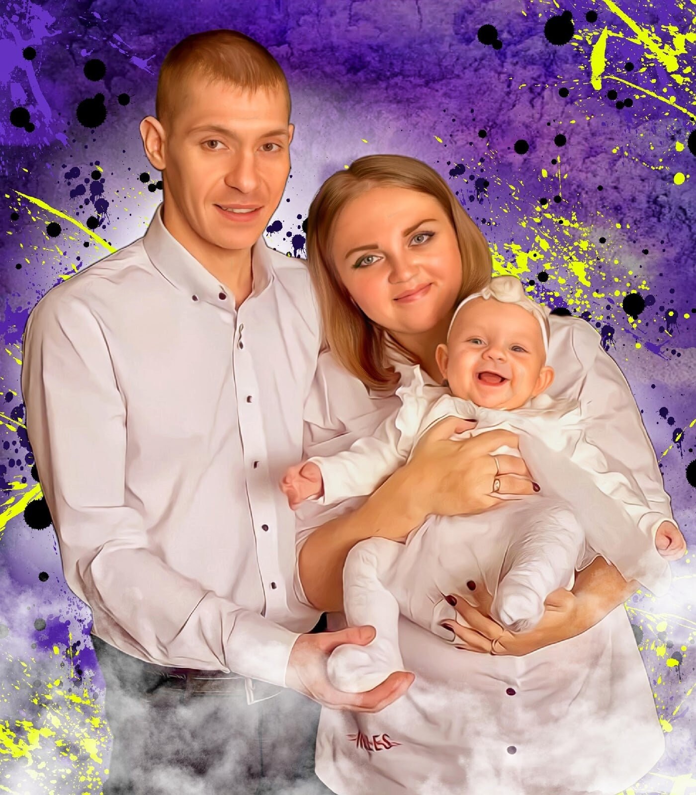 Prints Home & Living Order portrait on canvas Portrait from photo ...