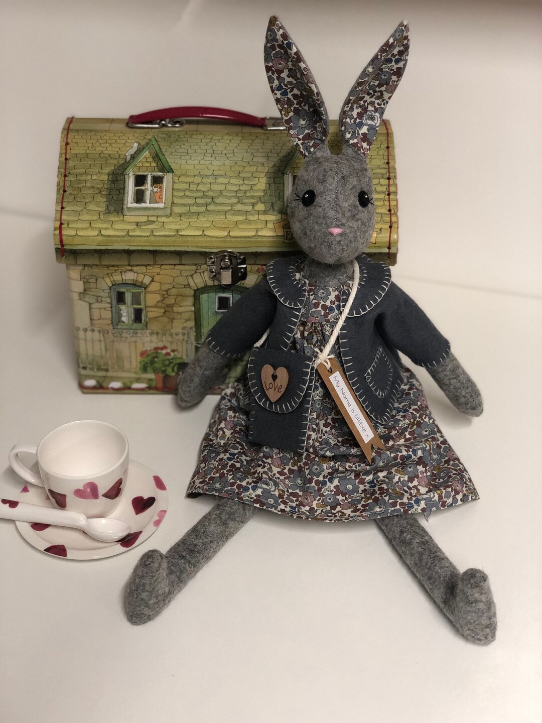 Handmade Felt Luna Molly Brett Style Bunny Rabbit Doll Heirloom Gift ...