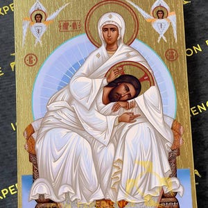 Holy Mother of Humility, Byzantine Iconography Christian Art Gift ...