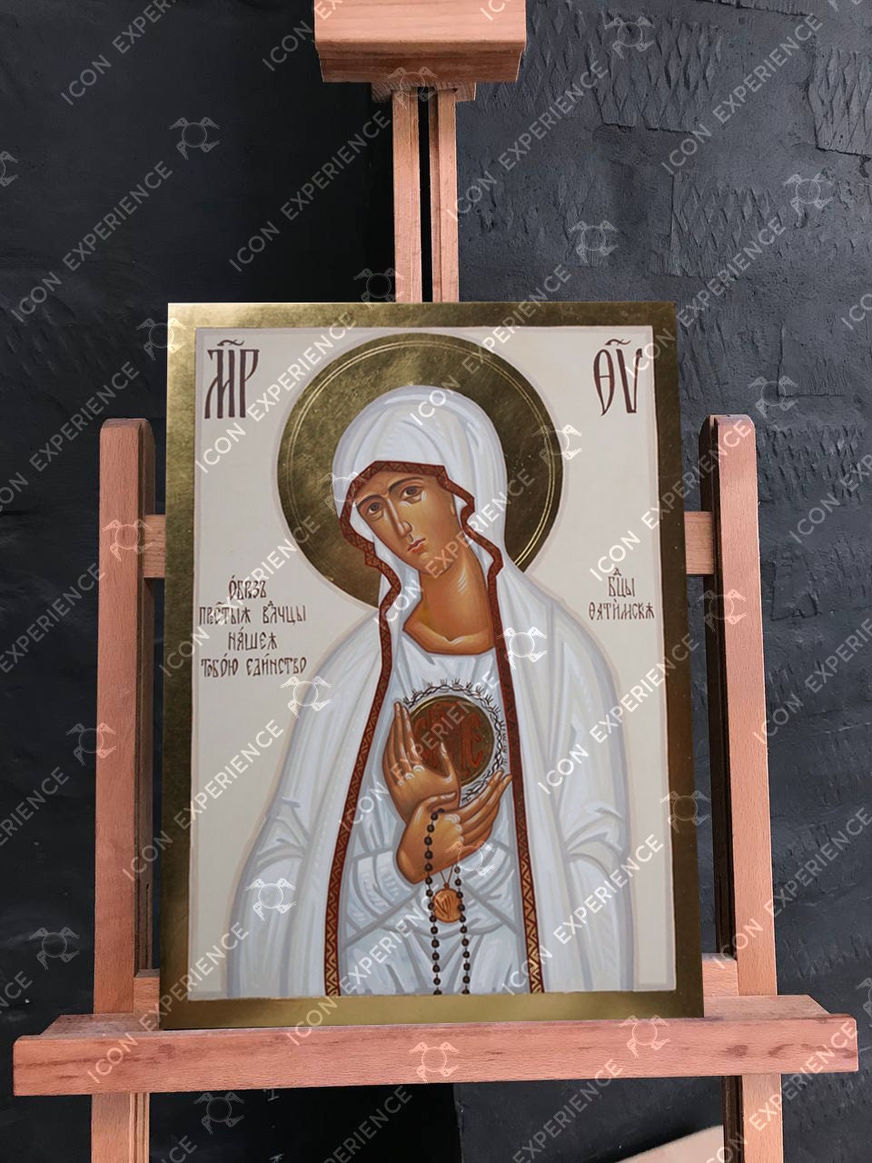 Our Lady of Fátima Handpainted Icon Byzantine Iconography - Etsy