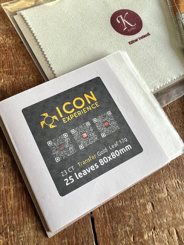 Gilding Box Kit Real Transfer Gold Leaf Tool Set 23CT Gilding Art and ...