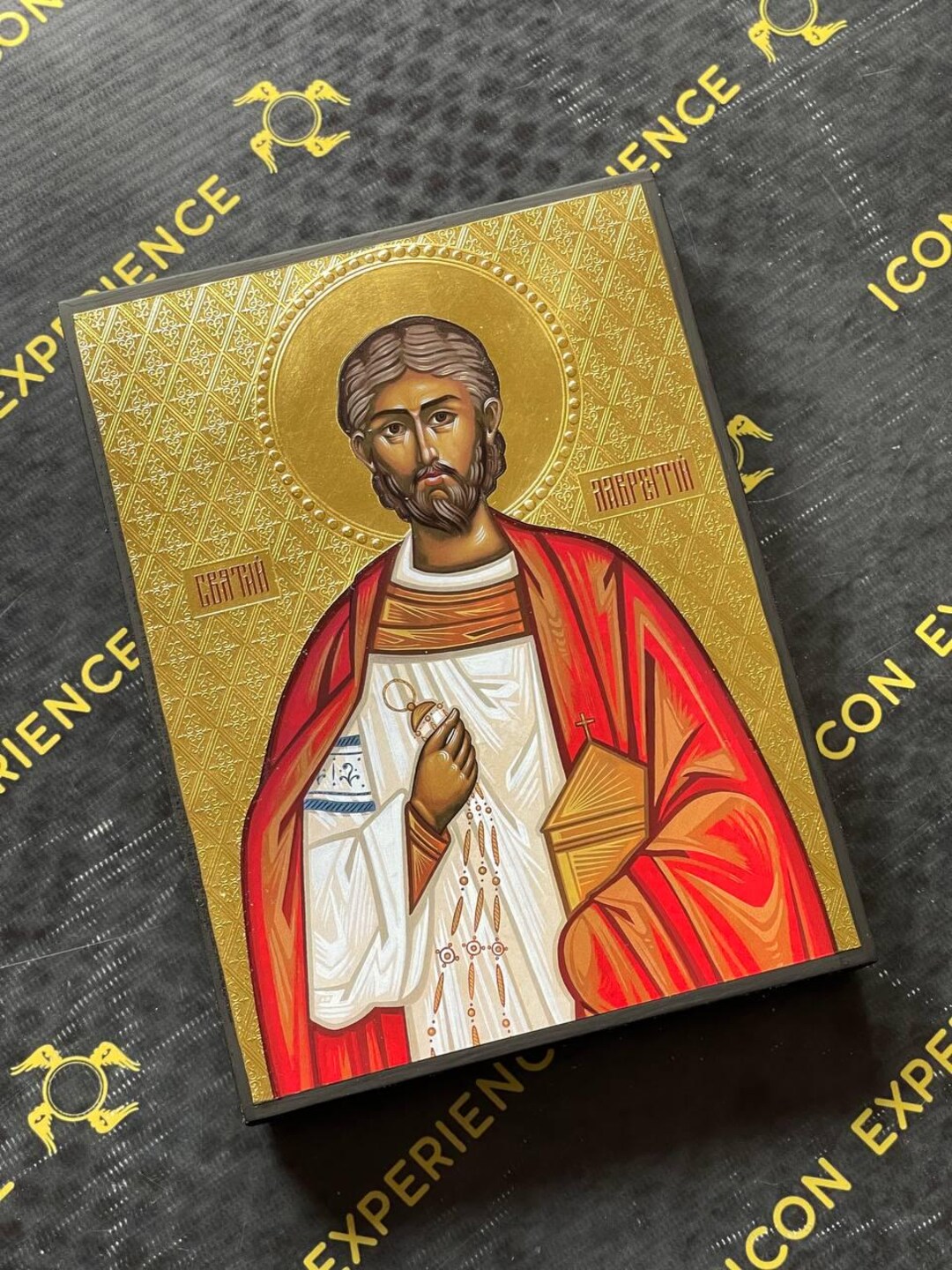 High Quality Premium Replica of Saint Lawrence Printed Icon With Real ...