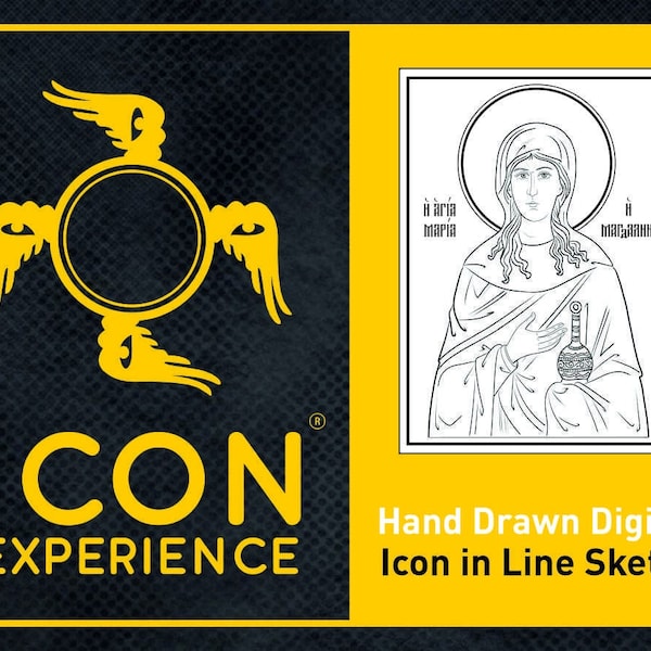 Mary Magdalene Line Art - Etsy