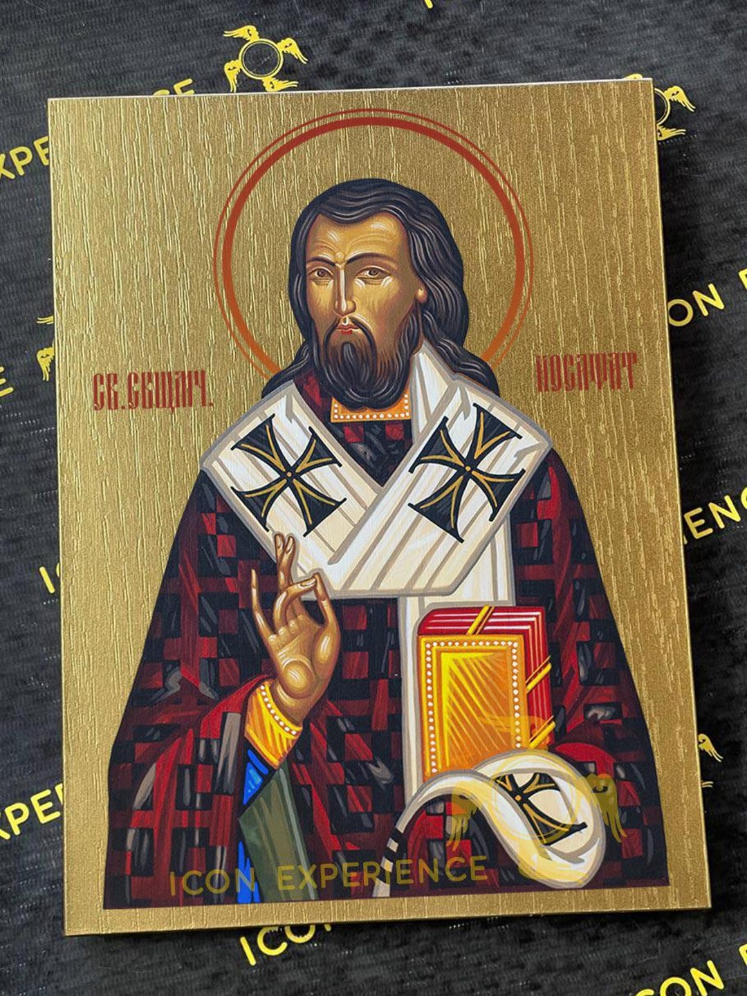 Saint Josaphat Iconography Christian Art Gift Natural UV Pigments ...