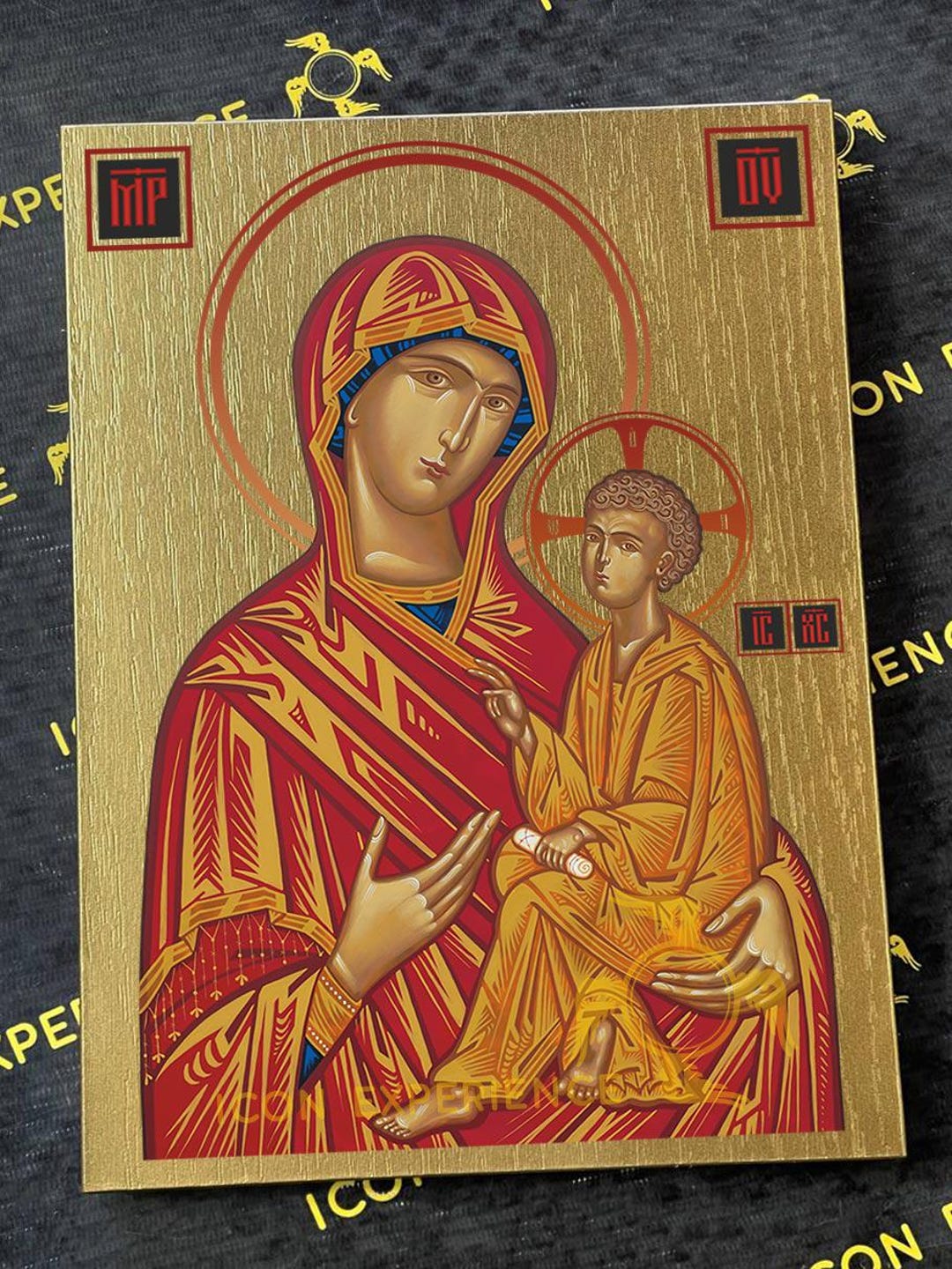 Holy Virgin Mary Hodegetria Byzantine Iconography Sacral Art Christian ...