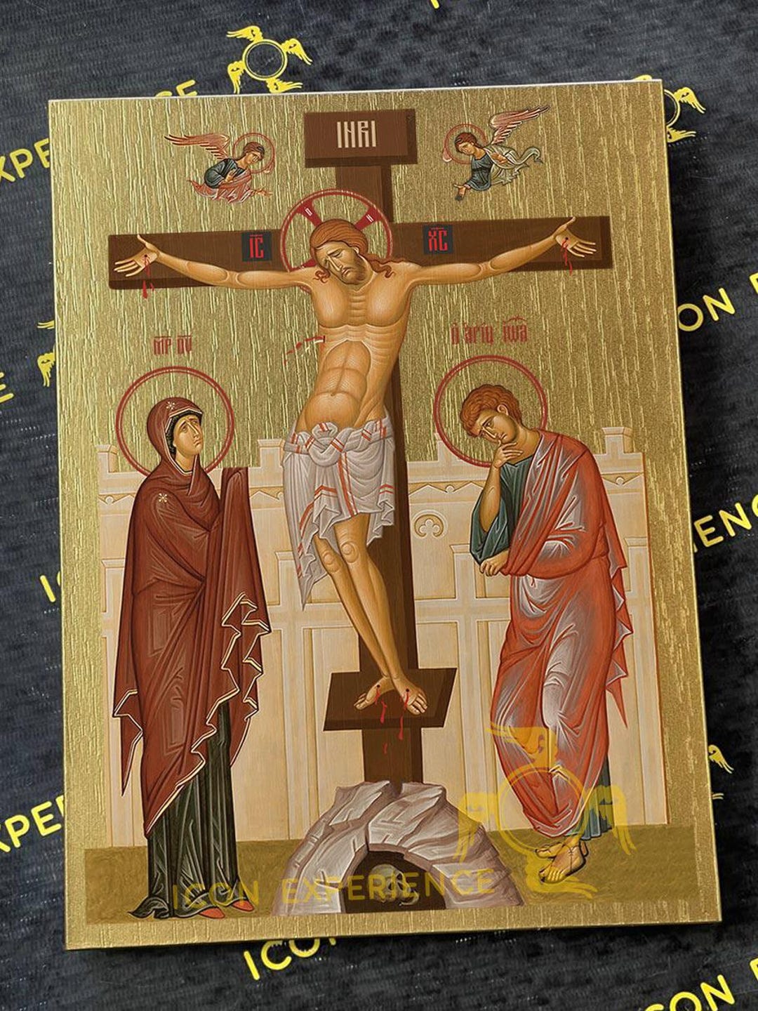 Crucifixation of Jesus Christ Iconography Christian Art Gift Natural UV ...
