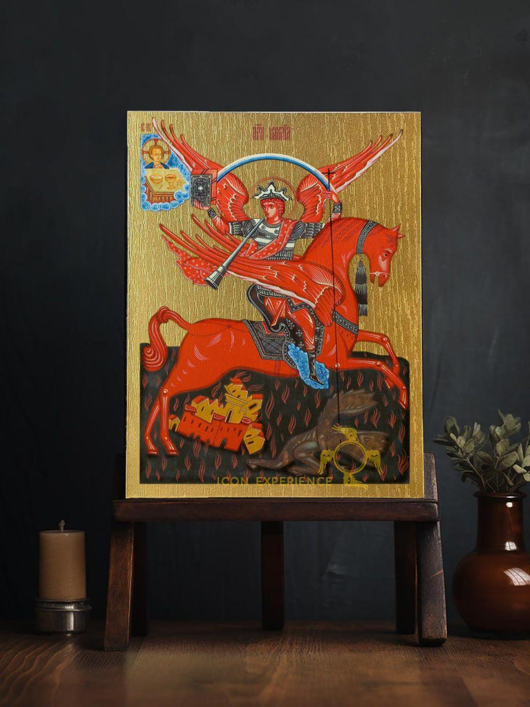 Saint Archangel Michael Greek Byzantine Iconography Sacral Art ...