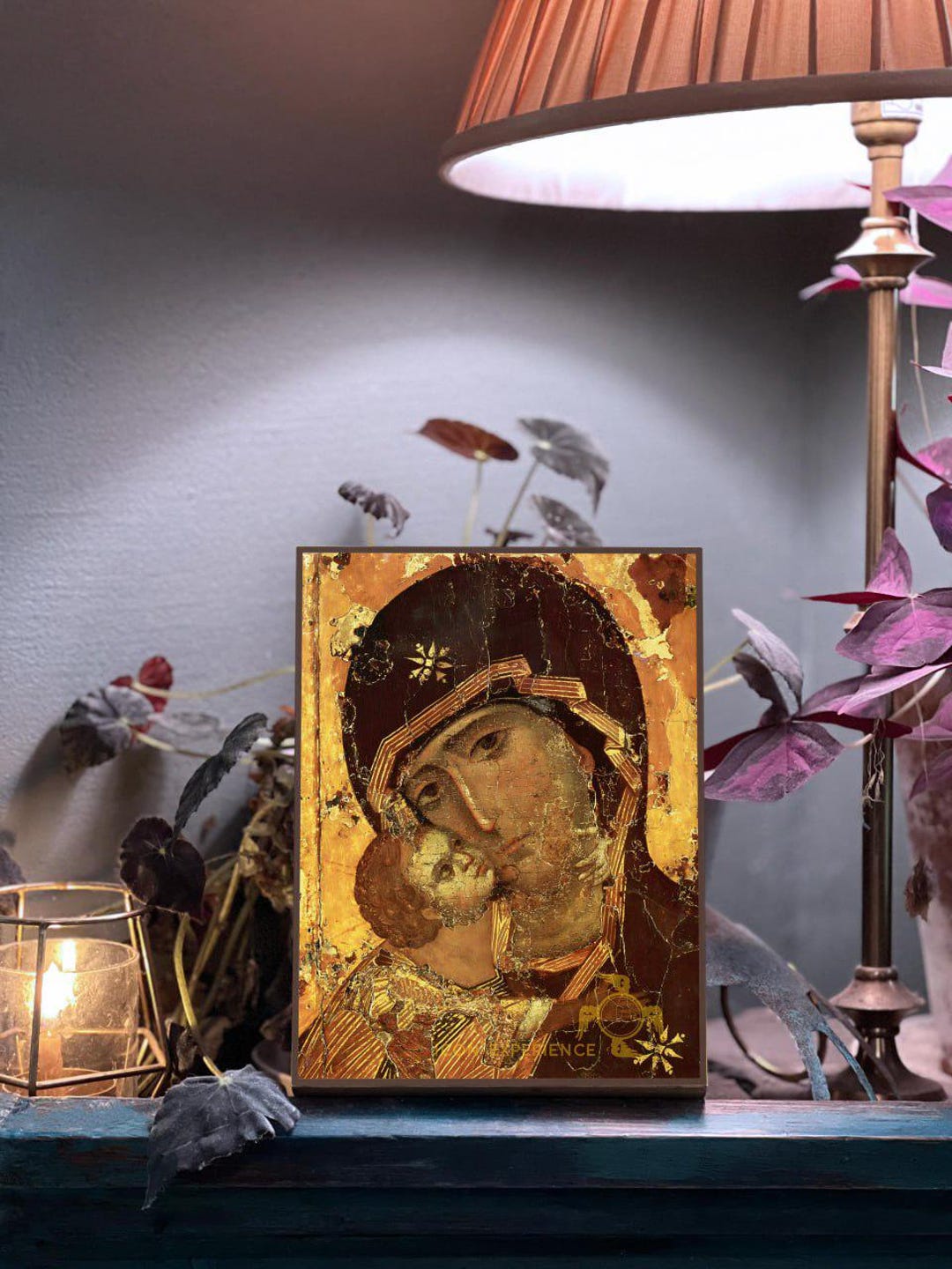 Our Lady of Vladimir Byzantine Iconography Christian Art - Etsy