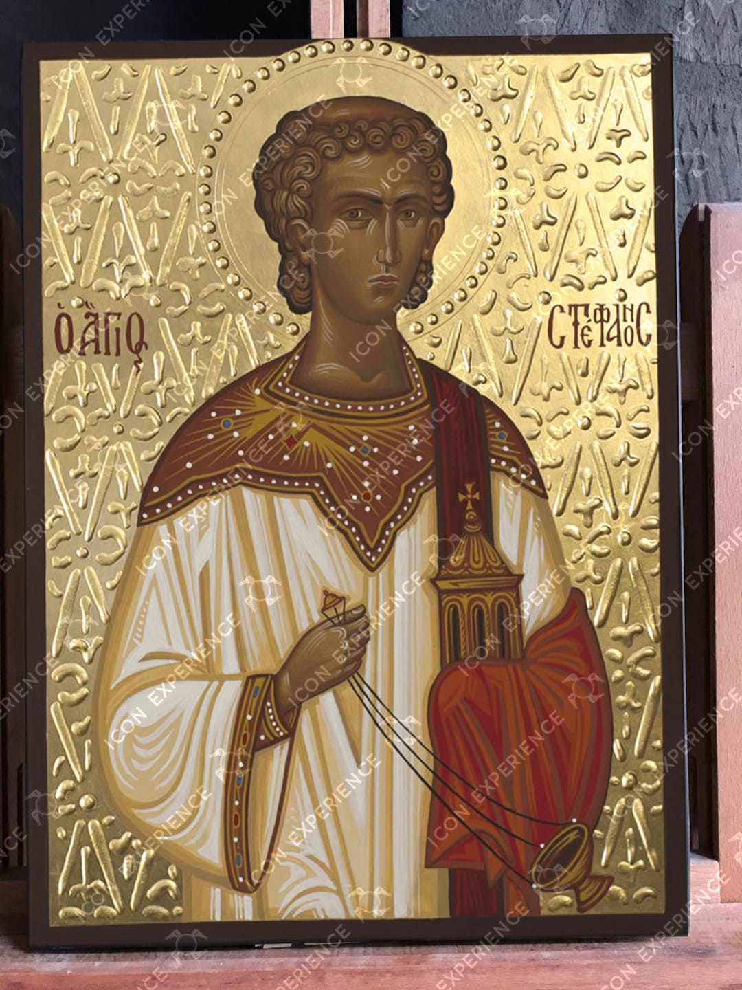 Saint Stephen the First Martyr Handpainted Icon Greek Orthodox ...
