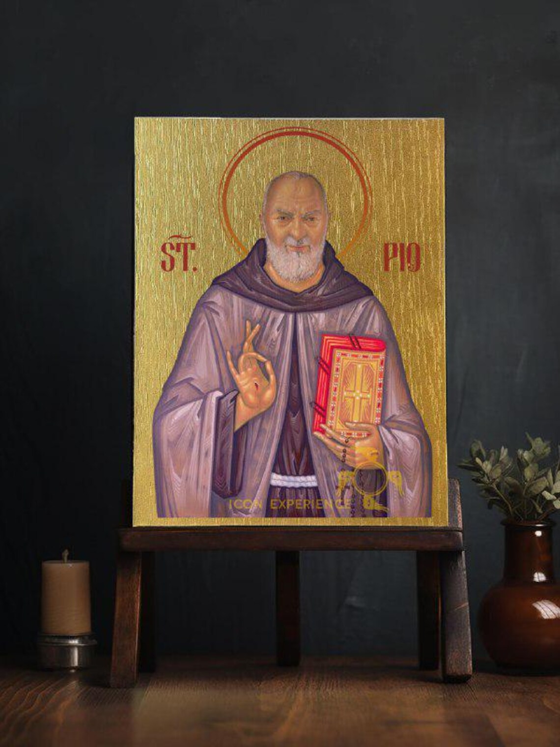 Saint Padre Pio Byzantine Iconography Christian Art - Etsy
