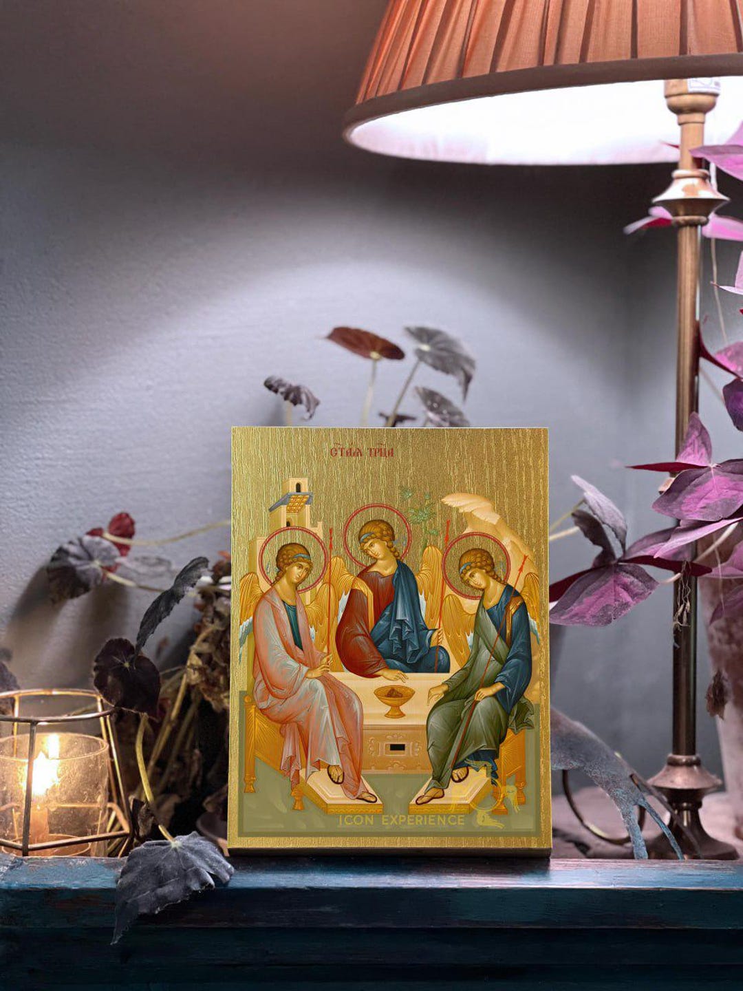 The Holy Trinity Byzantine Iconography Sacral Art Christian Gift ...