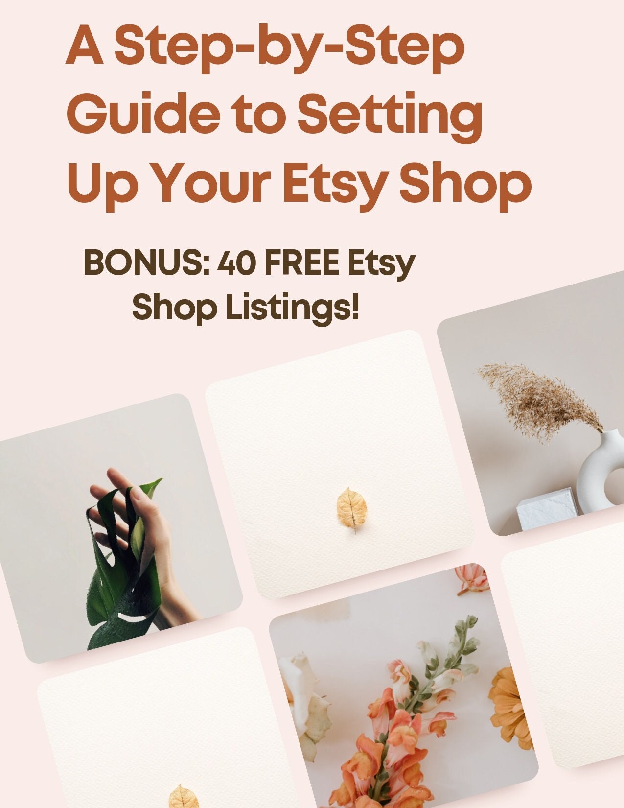 A Step-by-step Guide to Setting up Your Etsy Shop 9-page PDF - Etsy