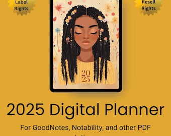 Black Girl Digital Weekly Goodnotes Planner - Etsy