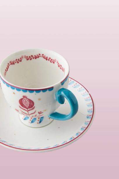 Porcelain Espresso Cup Set: Boho Macchiato Cups, Hummingbird Design - Etsy