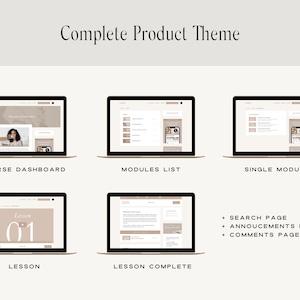 Kajabi Course Template | Kajabi Product Template With Course Thumbnails ...