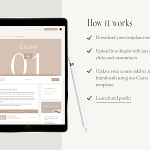 Kajabi Course Template | Kajabi Product Template With Course Thumbnails ...