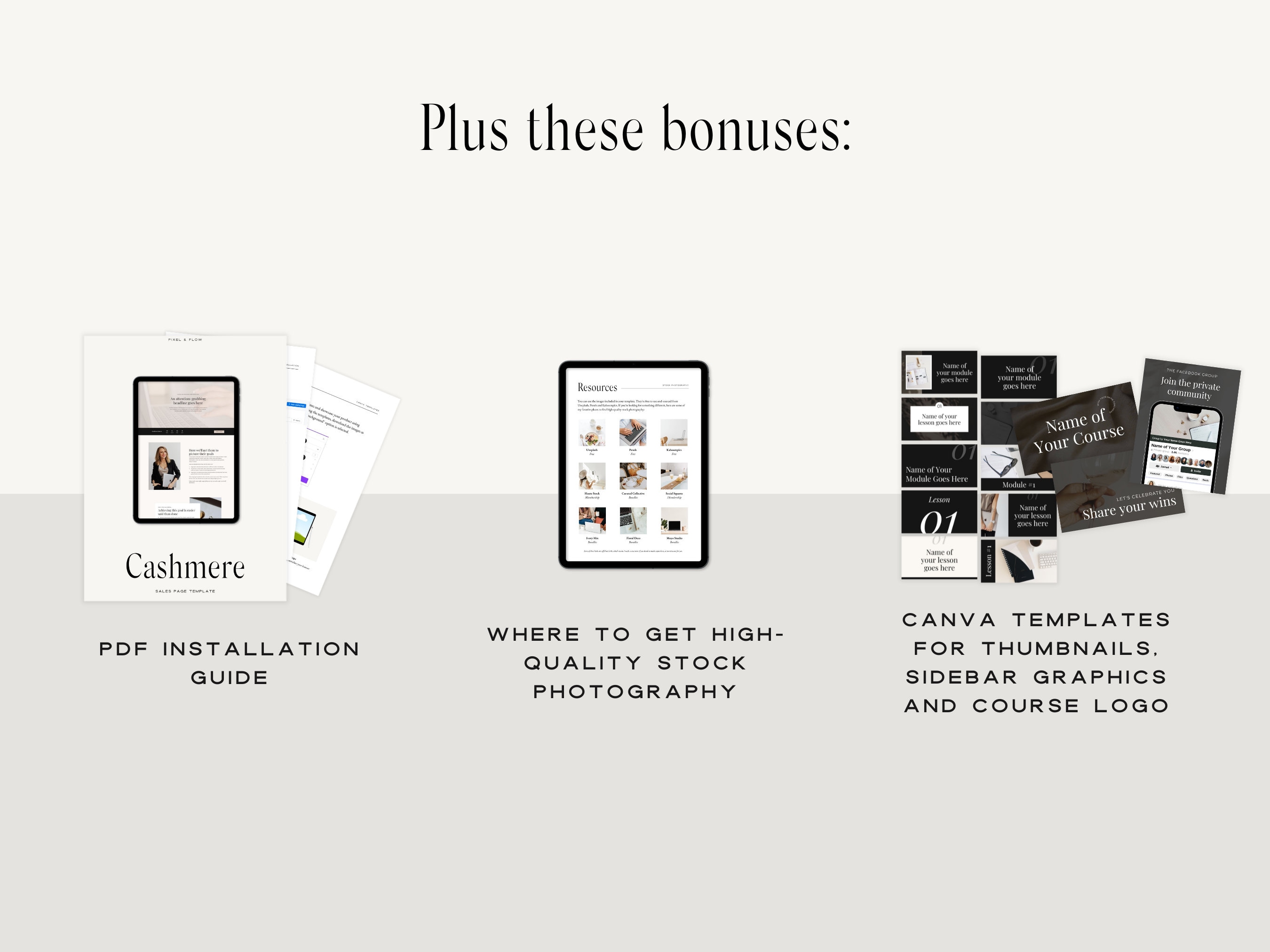 Kajabi Course Template | Kajabi Product Template With Course Thumbnails ...