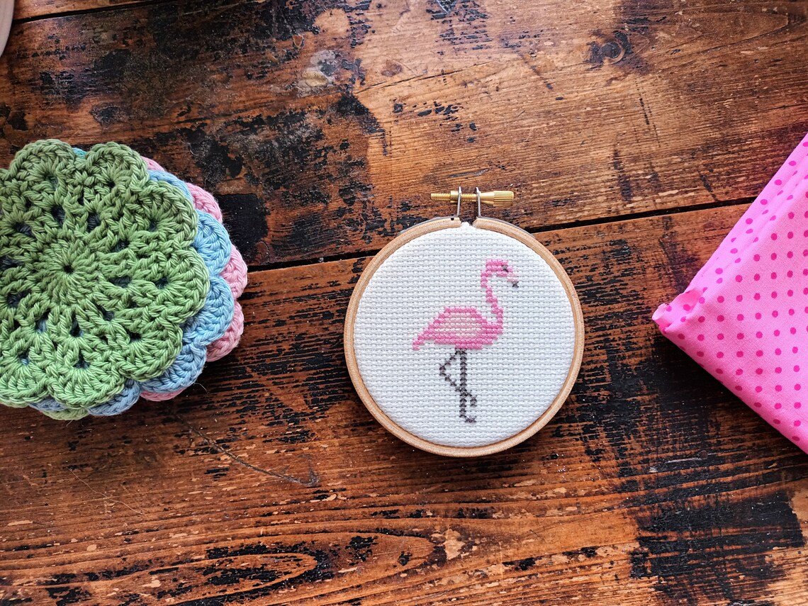 Flamingo 75 Cm 3 Inch Cross Stitch Pattern Pdf - Etsy