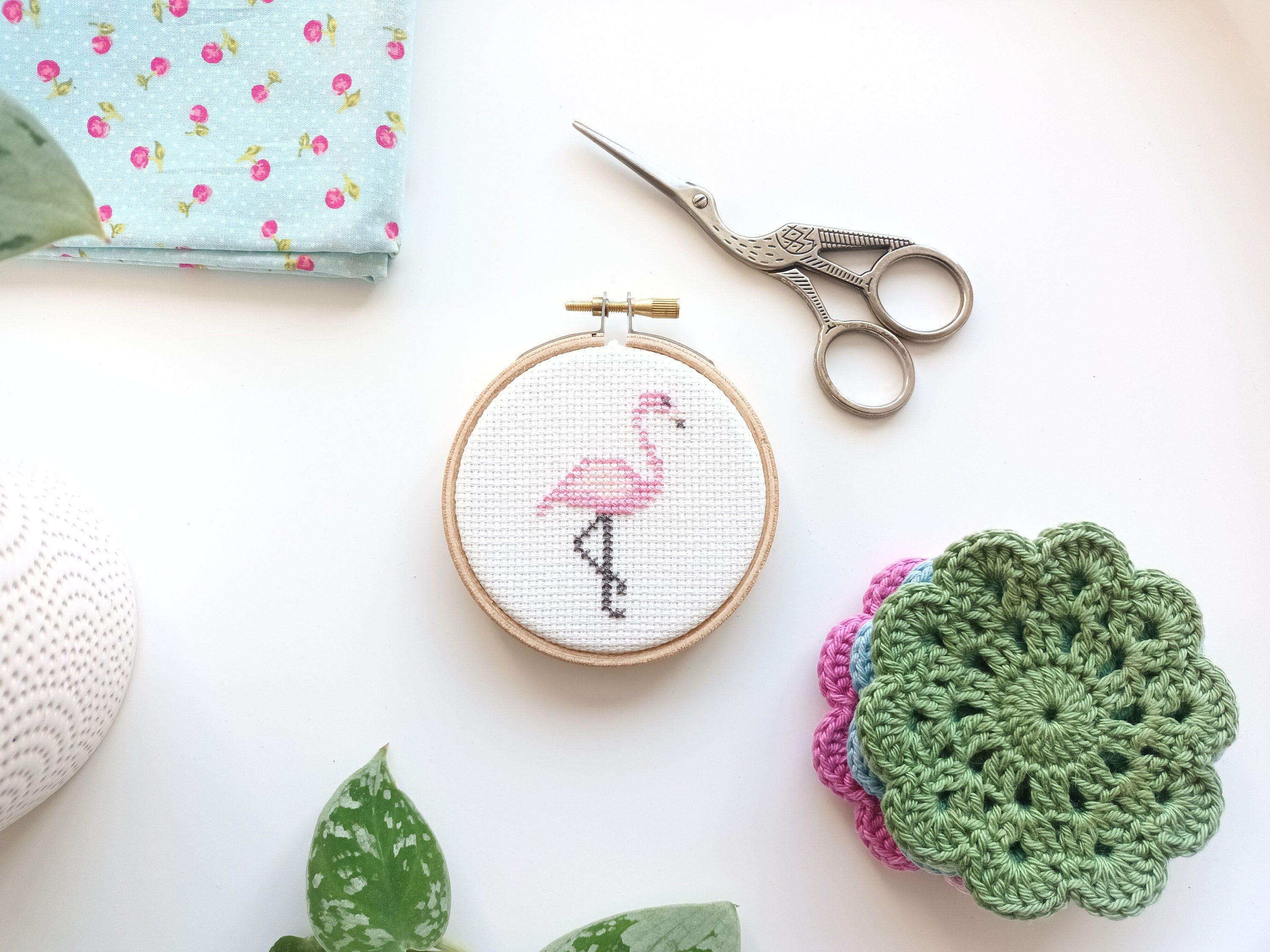 Flamingo - 7,5 Cm (3 Inch) | Cross Stitch Pattern | Pdf Download ...