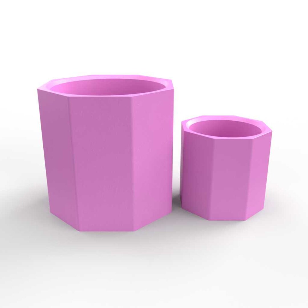 Octagon Plant Pot Mold - Etsy