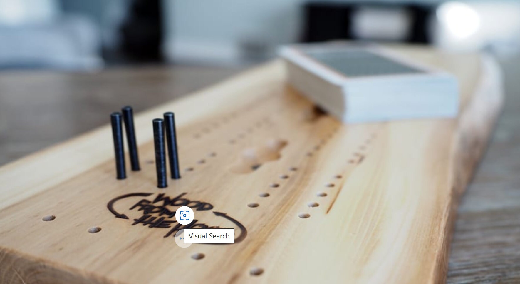 Natural Edge Elm Cribbage Board Reclaimed Wood Cribbage Board Handmade ...