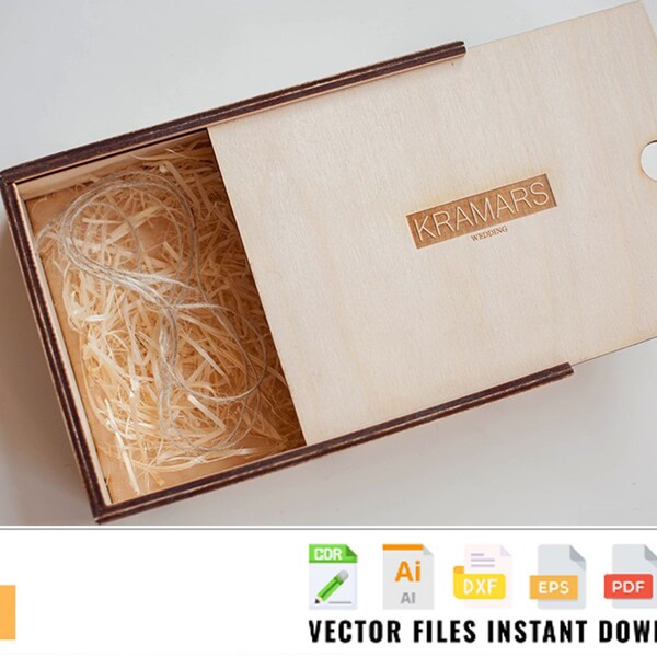 Laser Cut Slide Box - Etsy