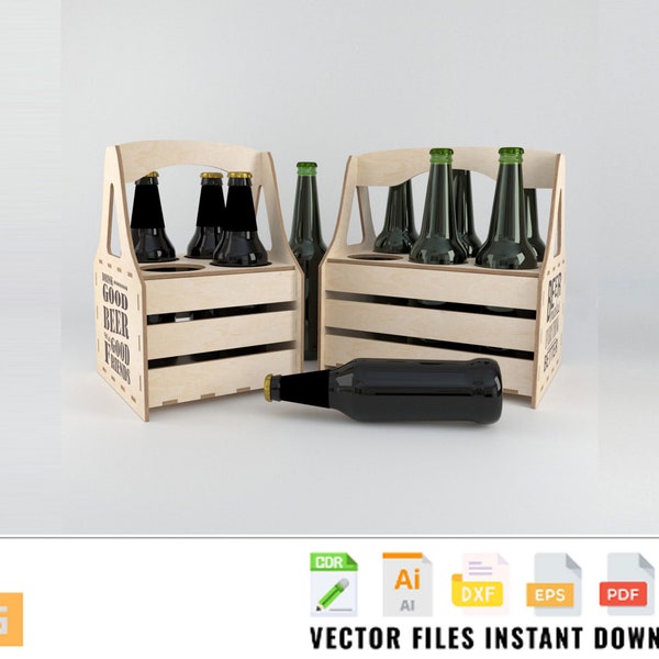 Beer Bottle Box Svg - Etsy