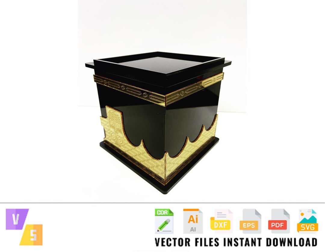 Kaaba Masjid Al Haram Muslim Hajj Decor 2mm Cdr Dxf Svg Ai Eps - Etsy ...