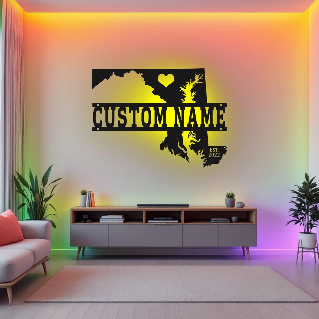Custom Maracas Metal Wall Art With LED Light, Personalized Maracas ...
