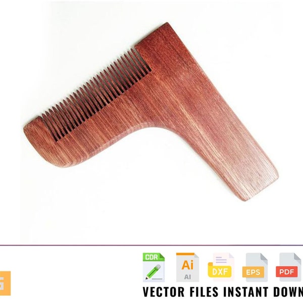 Beard Comb Svg Files - Etsy