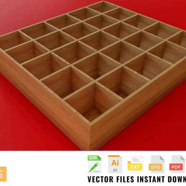 Wooden Storage Compartment Box - Etsy